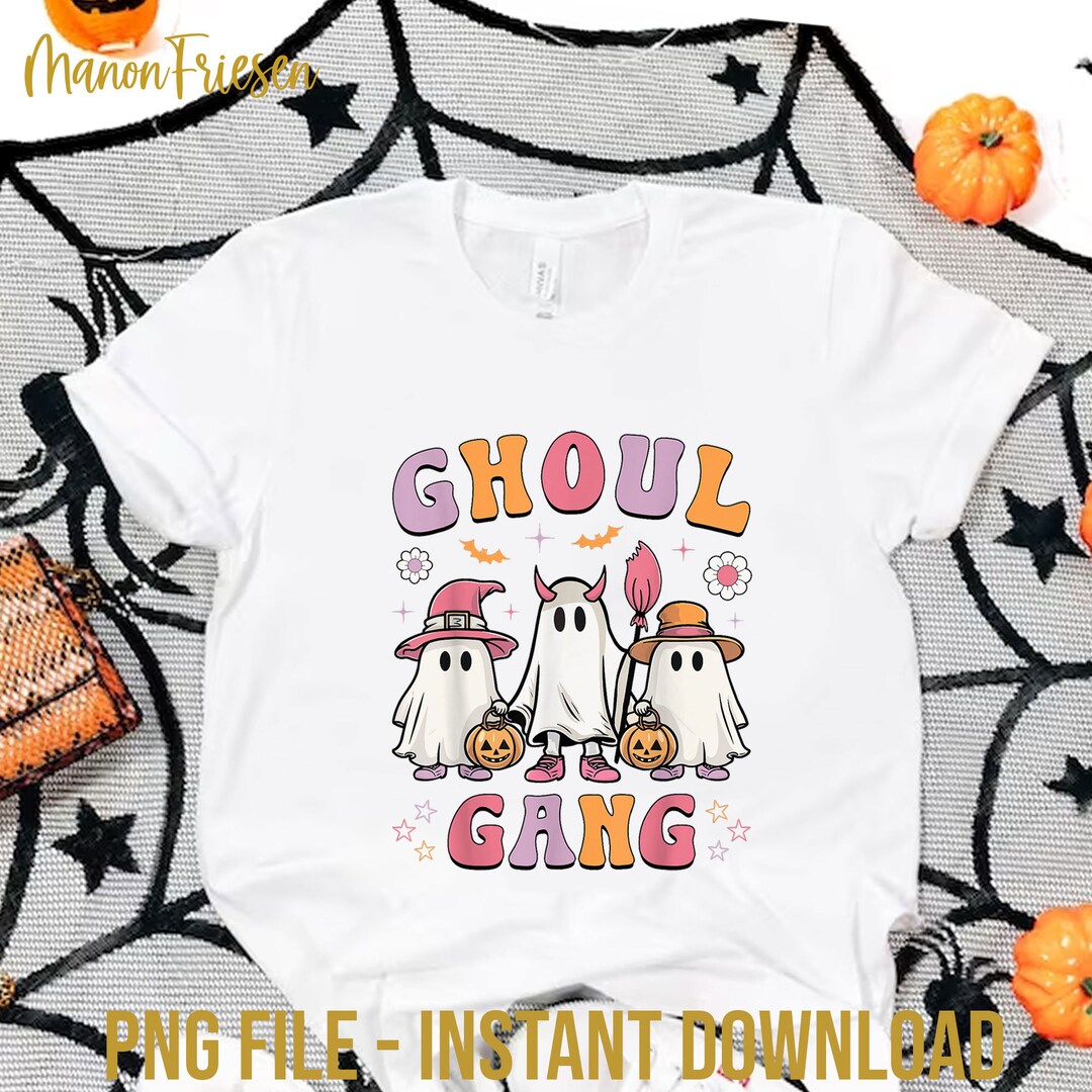Ghoul Gang Retro Halloween Png Spooky Season Png Future - Etsy