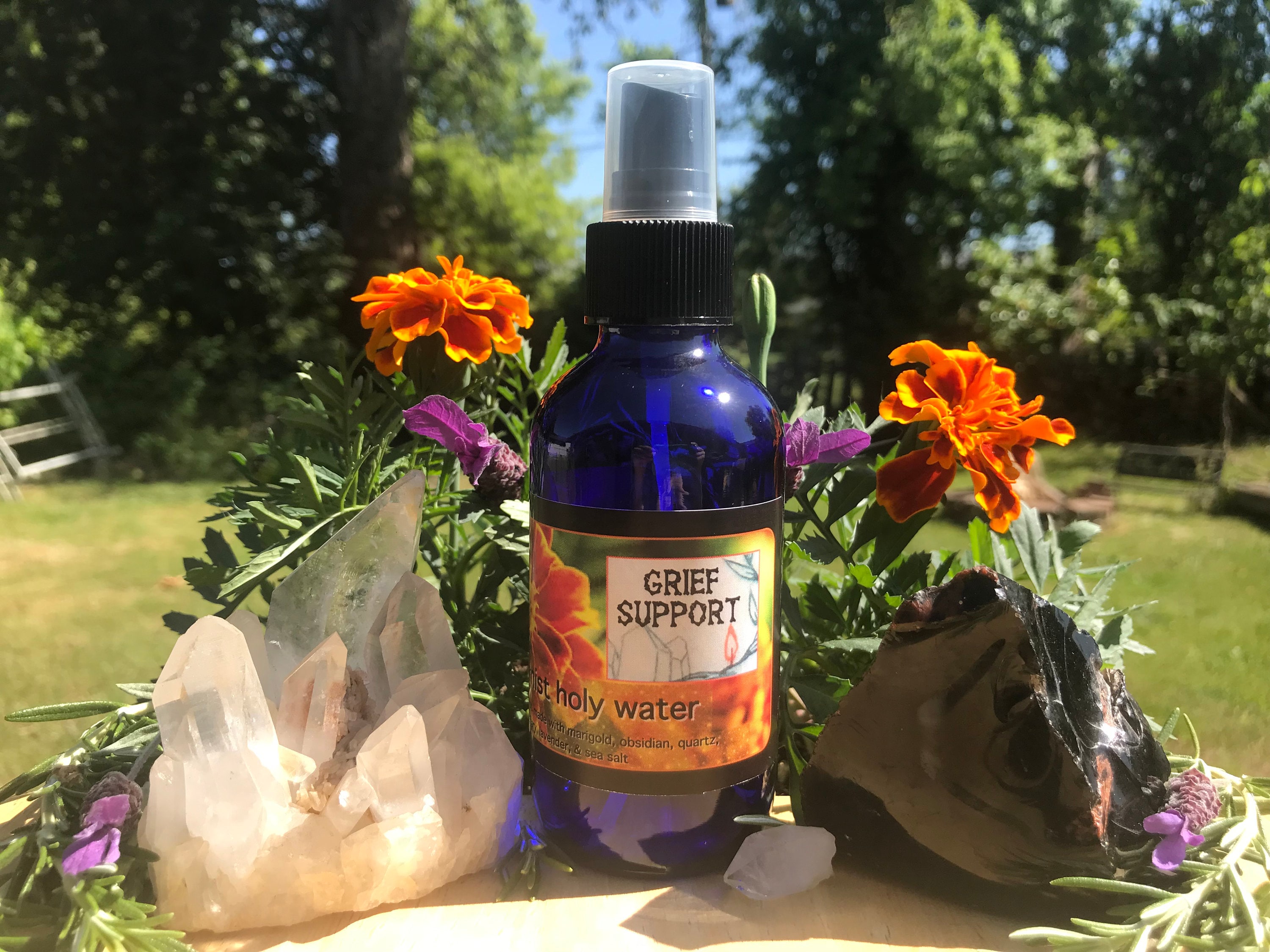 Greif Support Crystal-aromatherapy Healing Mist - Etsy
