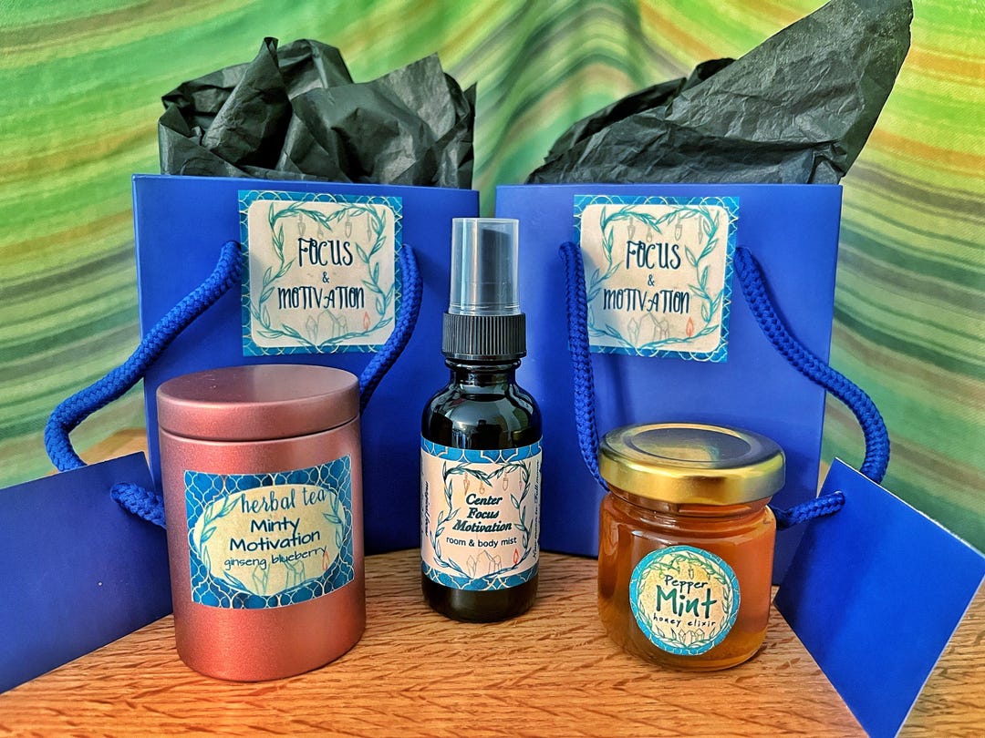 Focus & Motivation Gift Set, Mint and Ginseng. - Etsy