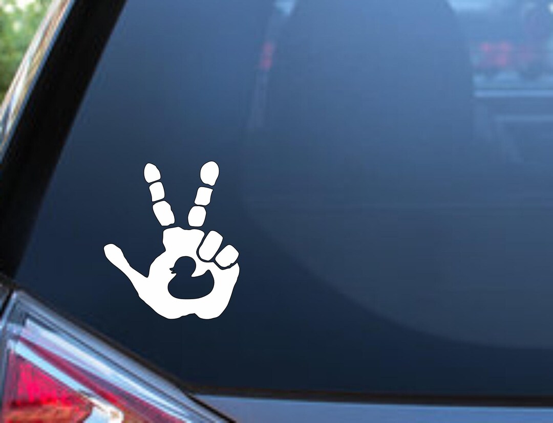 Peace Sign With Duck Decal, Jeep - Etsy