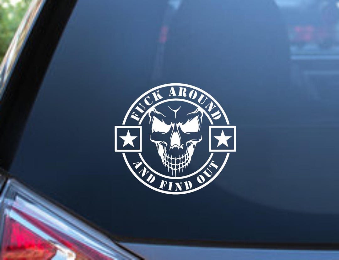 FAFO With Skull Decal - Etsy
