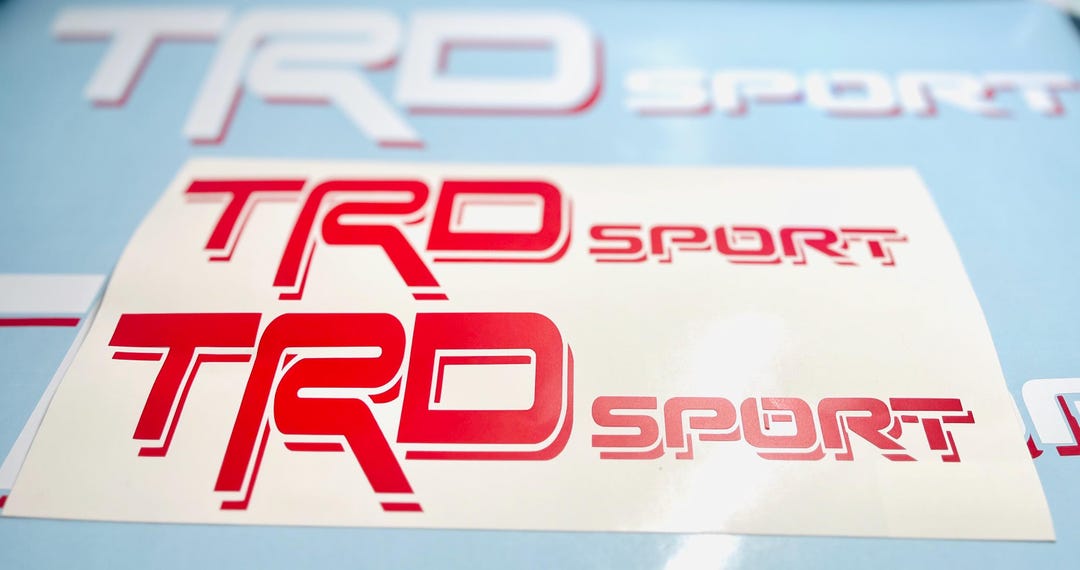 TRD Decal, Sport Decal, Toyota Sticker, Truck, Tacoma, Tundra, Toyota ...
