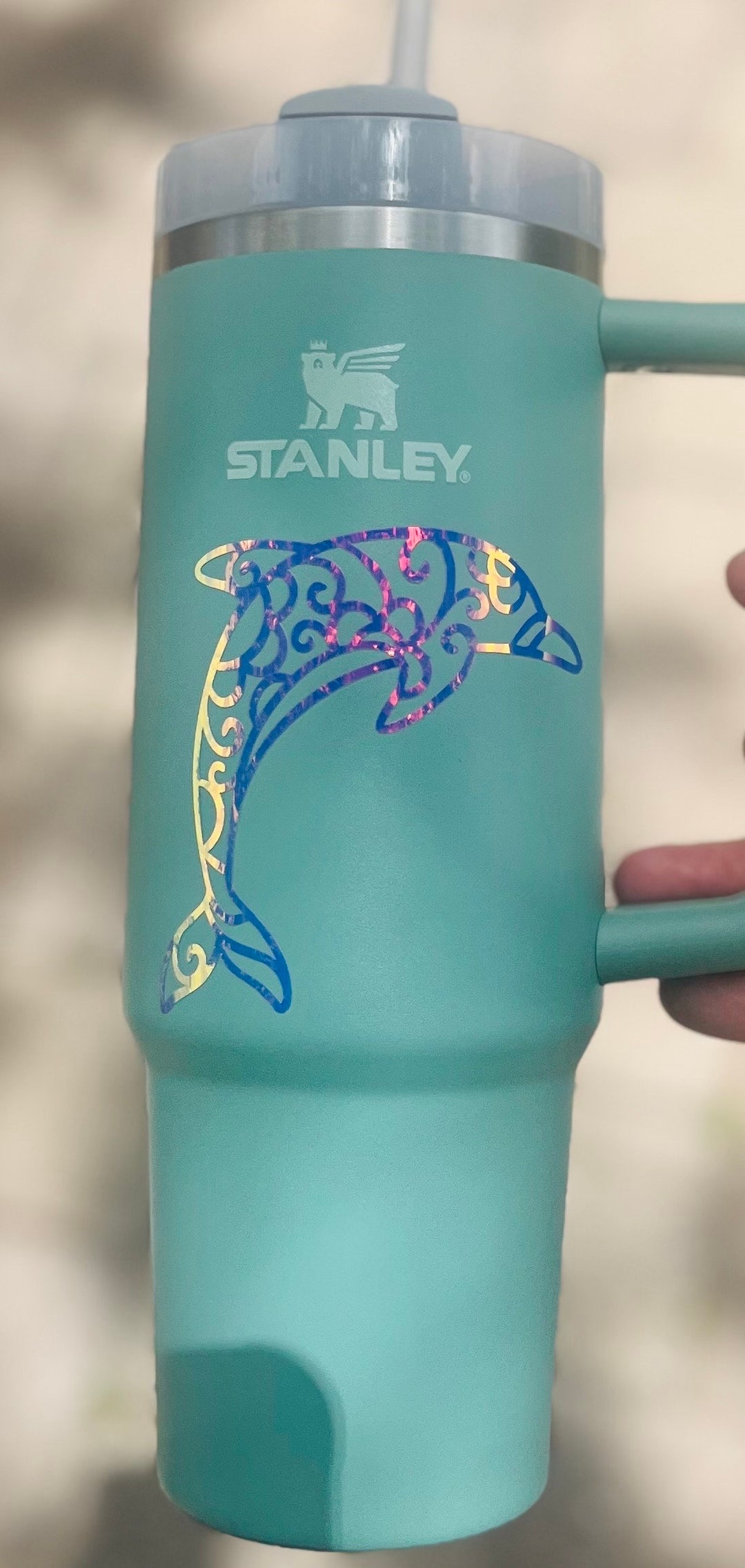 Holographic Dolphin Decal: Stanley Sticker, Car, Laptop, Beach Decals ...