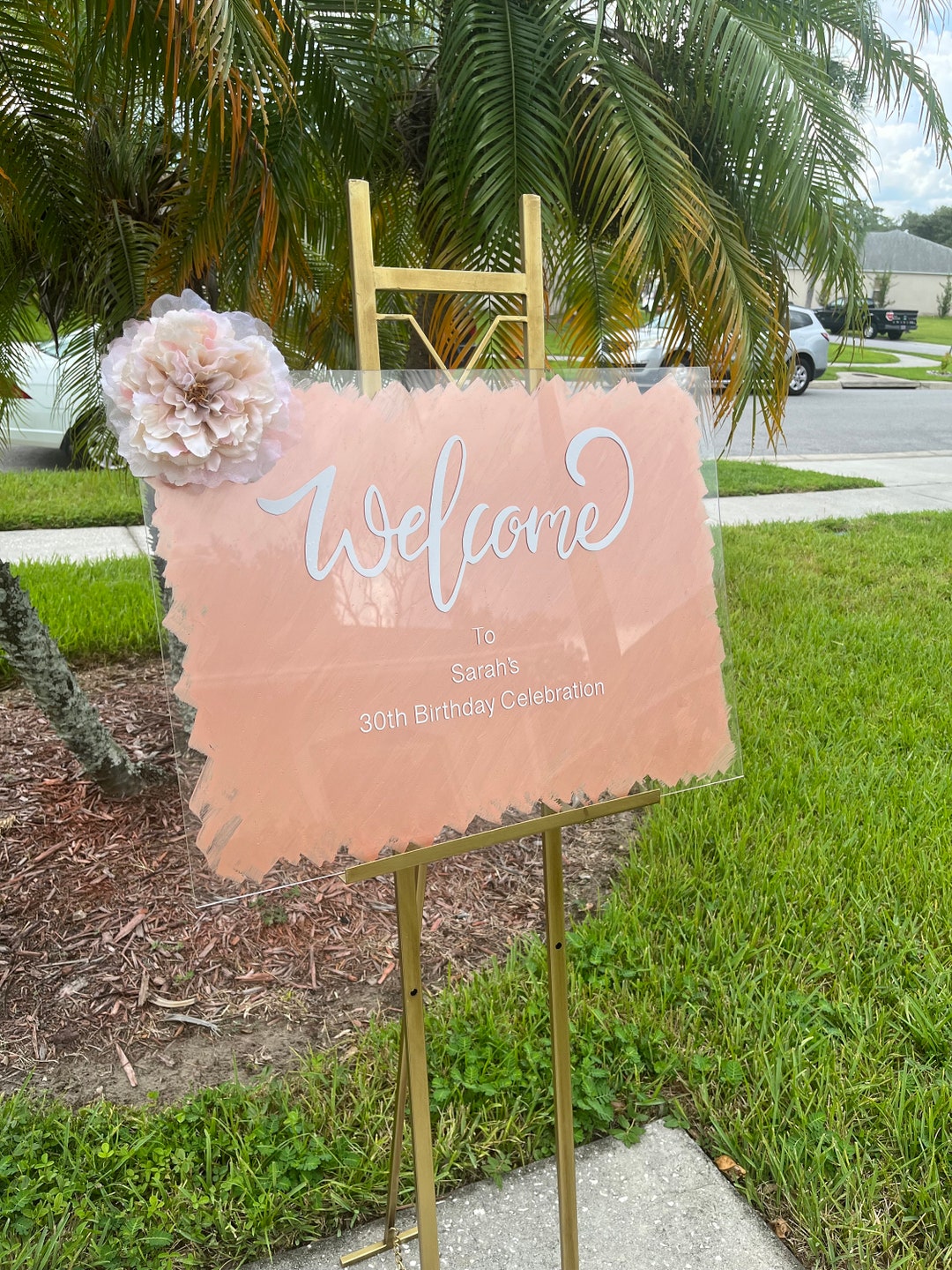 Acrylic Welcome Sign, Welcome Sign, Personalized Welcome Sign, Painted ...