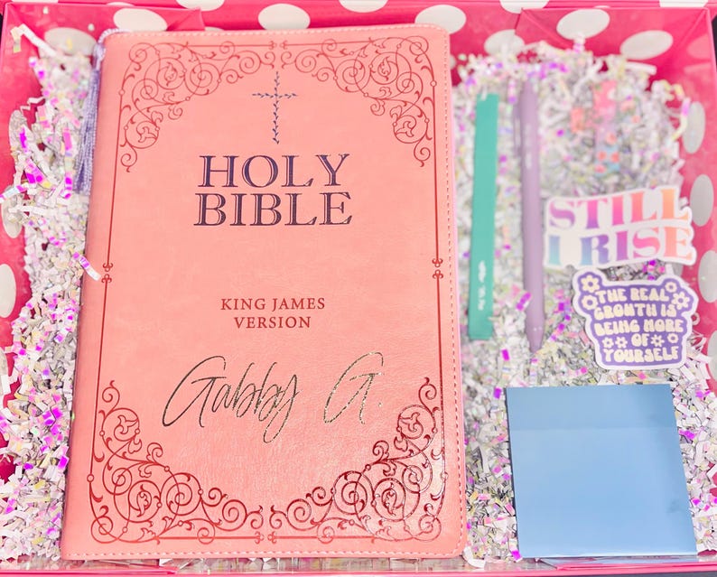 Bible, Religious Gifts, Pink Bible , Personalized Bibles, Gift Bible ...