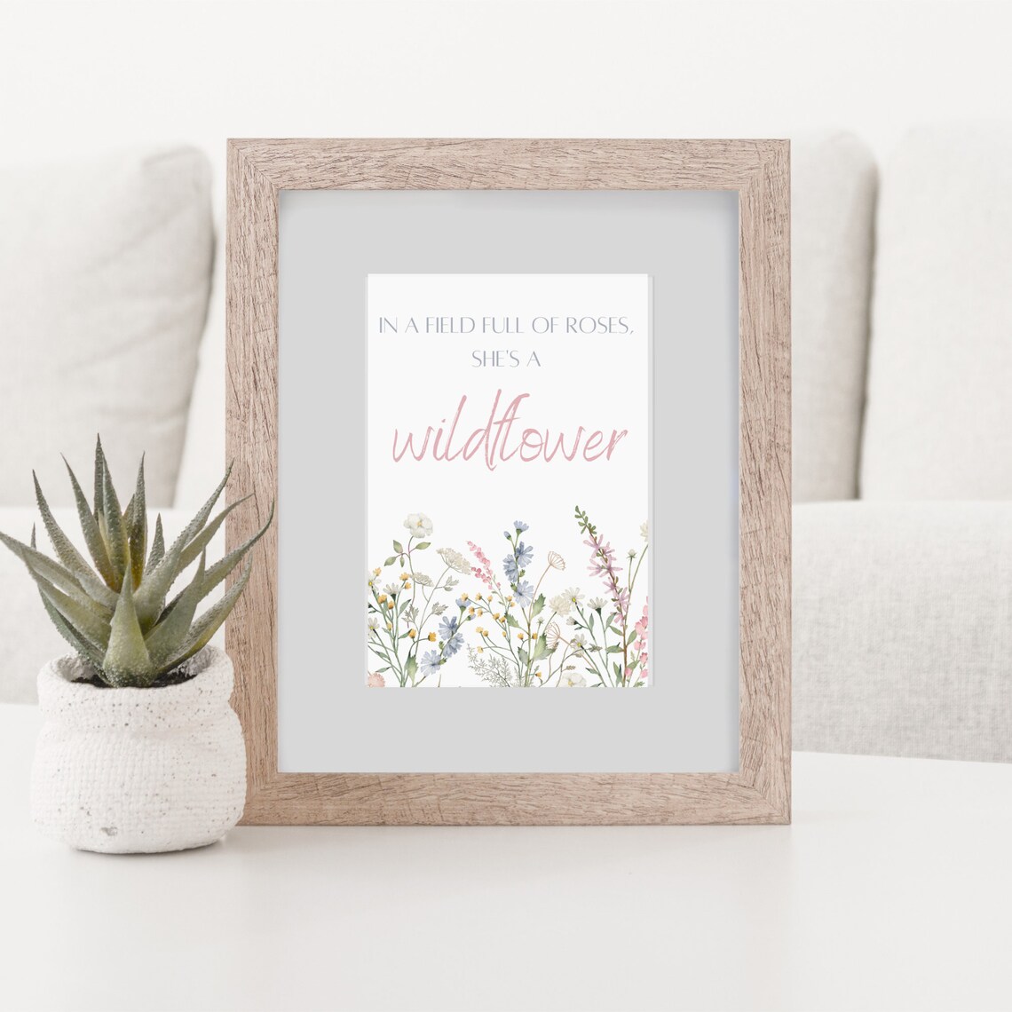 Wildflower Quote Printable Sign Set, Digital Download - Etsy