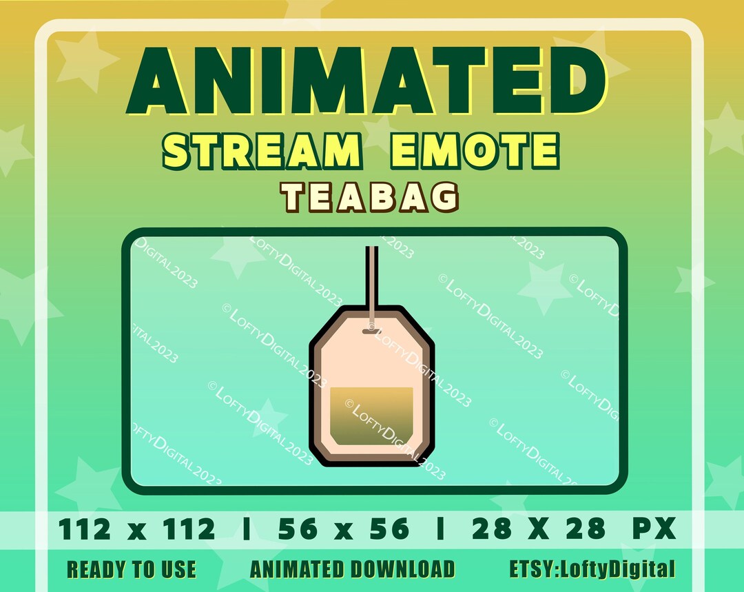 Animated Emote Teabag Gif Twitch/discord/stream - Etsy