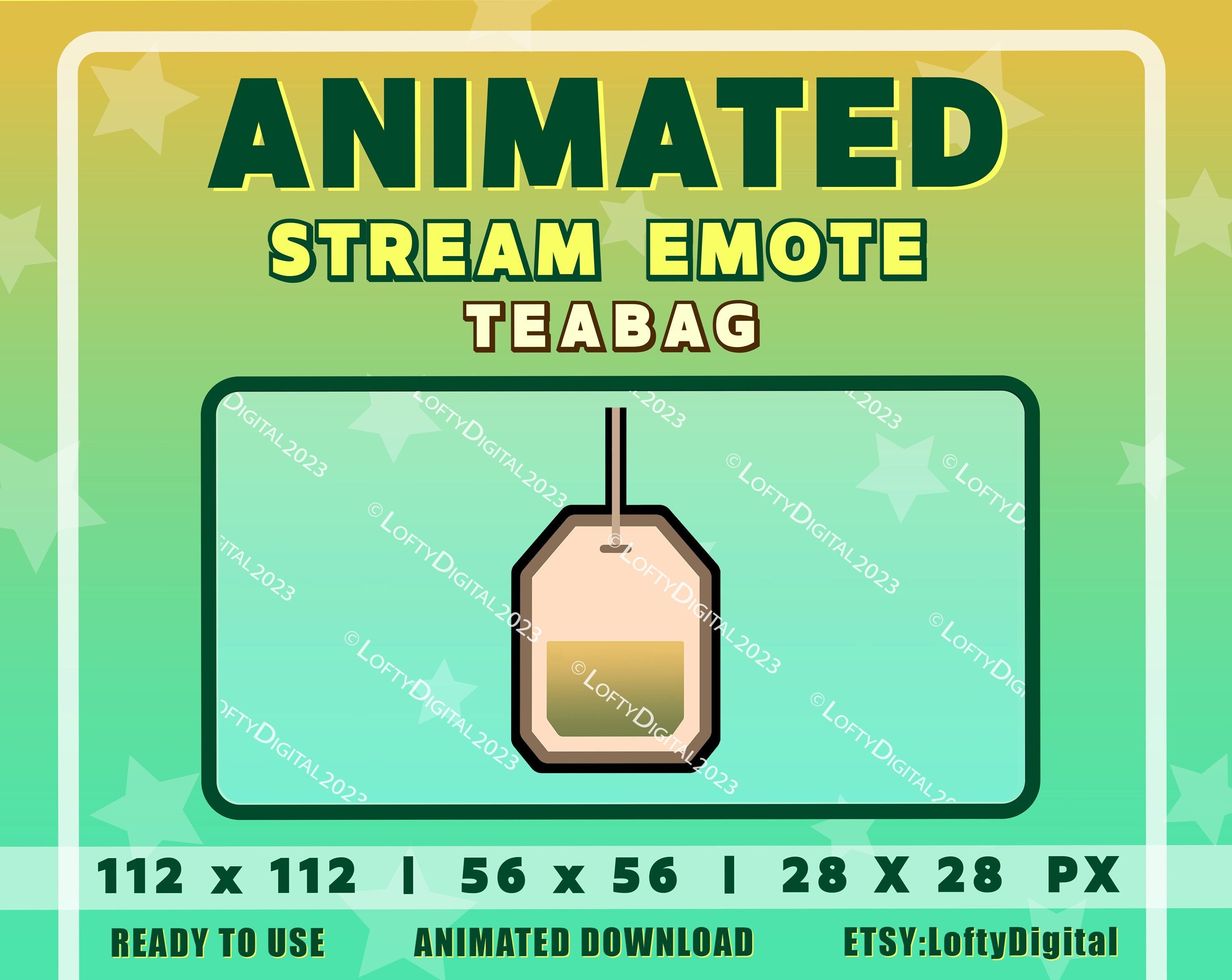 Animated Emote Teabag Gif Twitch/discord/stream - Etsy