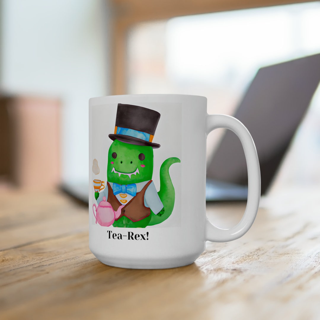 Dinosaur Mug Cute T-rex Coffee Mug Tea Rex Funny Dinosaur Dinosaur ...