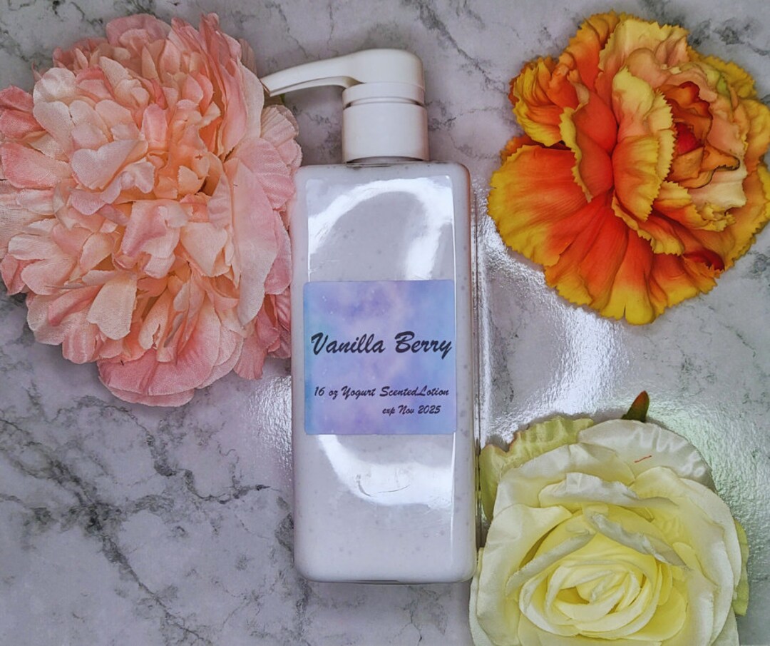 Vanilla Berry Yogurt Scented Lotion Smells Amazing Skin Moisturizing ...