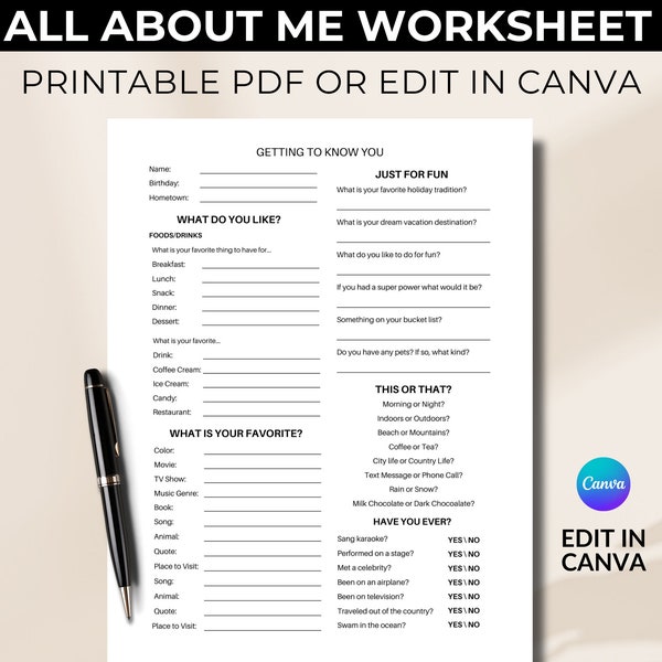 A Few of My Favorite Things Printable - Etsy