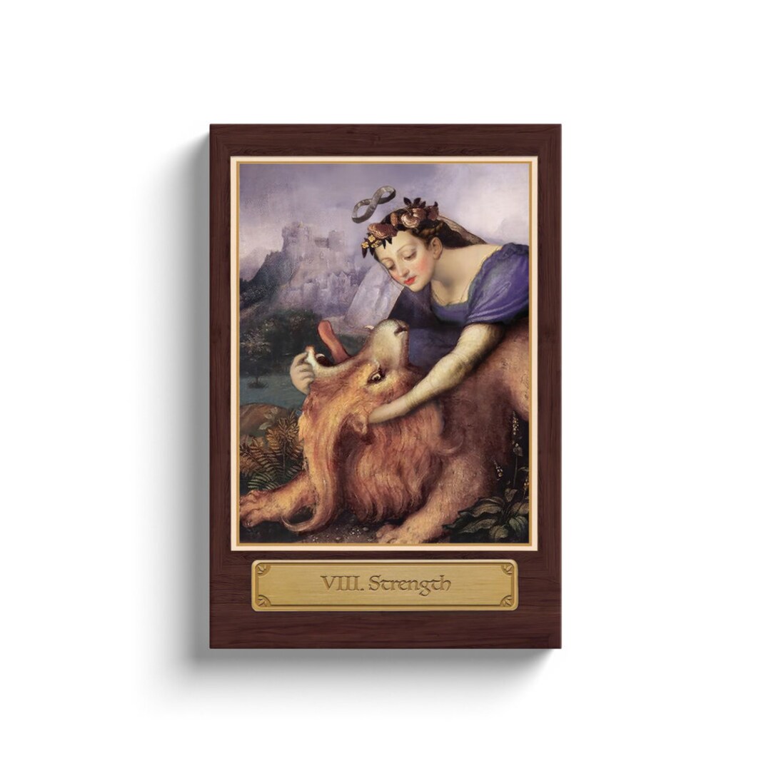8 Strength | Art Canvas Wrap | Touchstone Tarot - Etsy