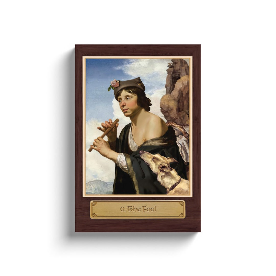 0 the Fool | Art Canvas Wrap | Touchstone Tarot - Etsy