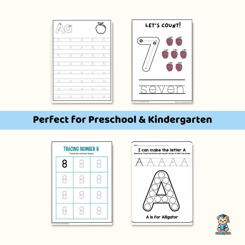 Alphabet Tracing Worksheets PDF | A-Z Handwriting Practice | Number ...