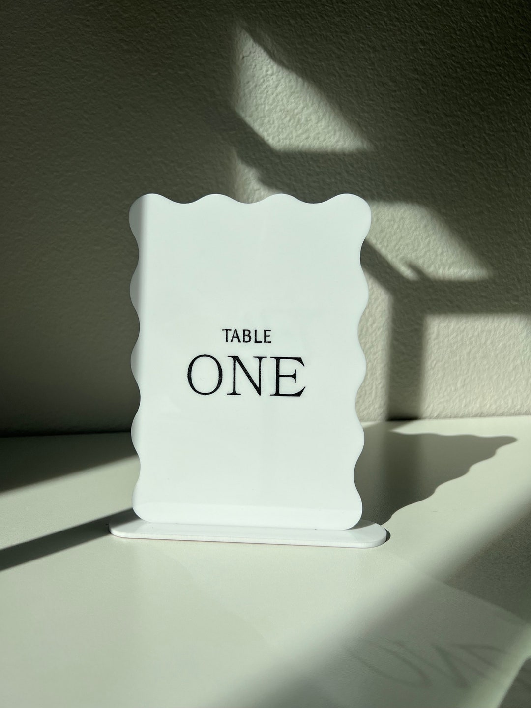 Table Number Sign Personalized Signage Custom Acrylic Table Sign ...