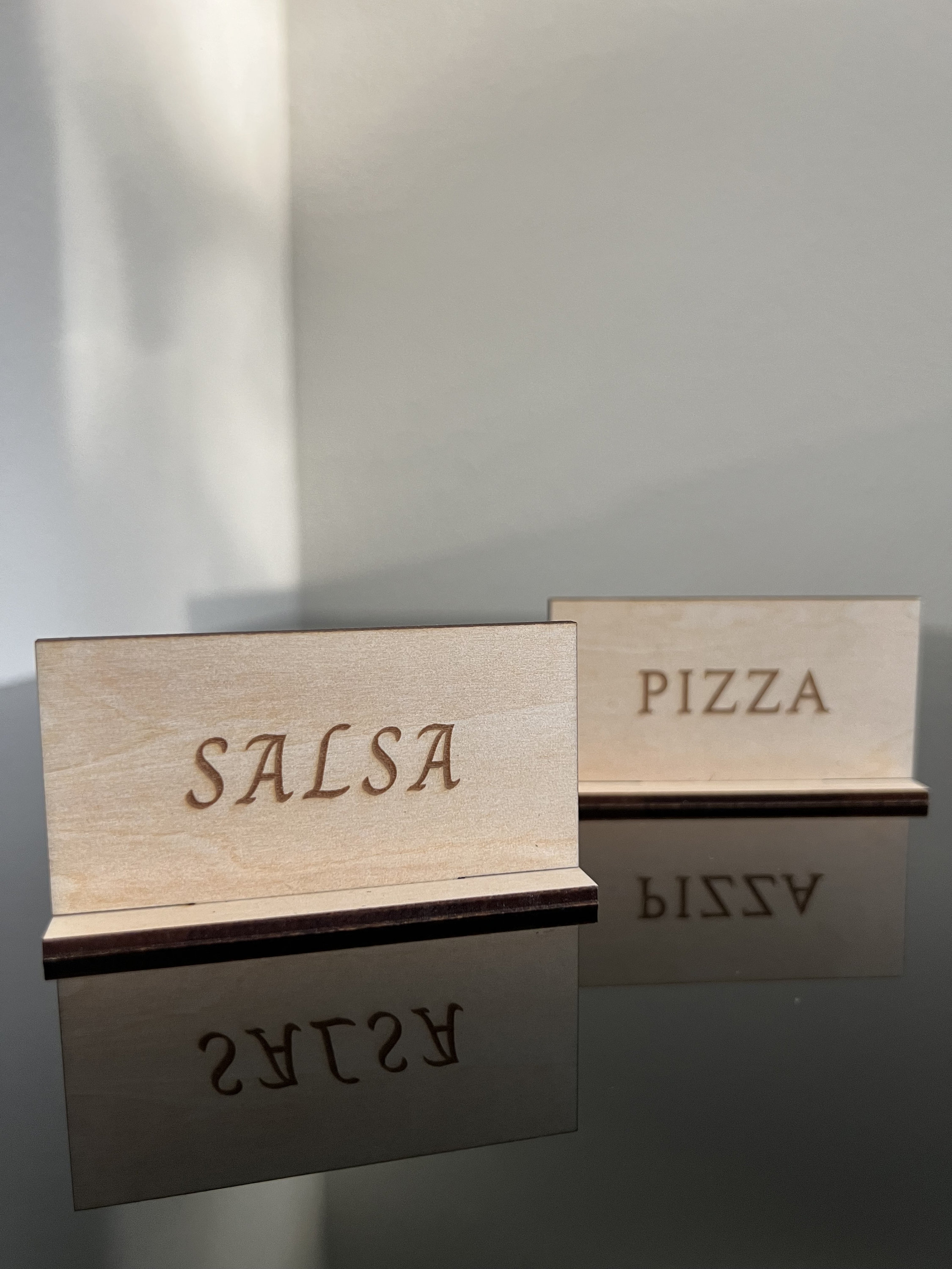 Wood Buffet Food Name Sign, Food Table Tent Card, Food Tag, Cute Buffet ...