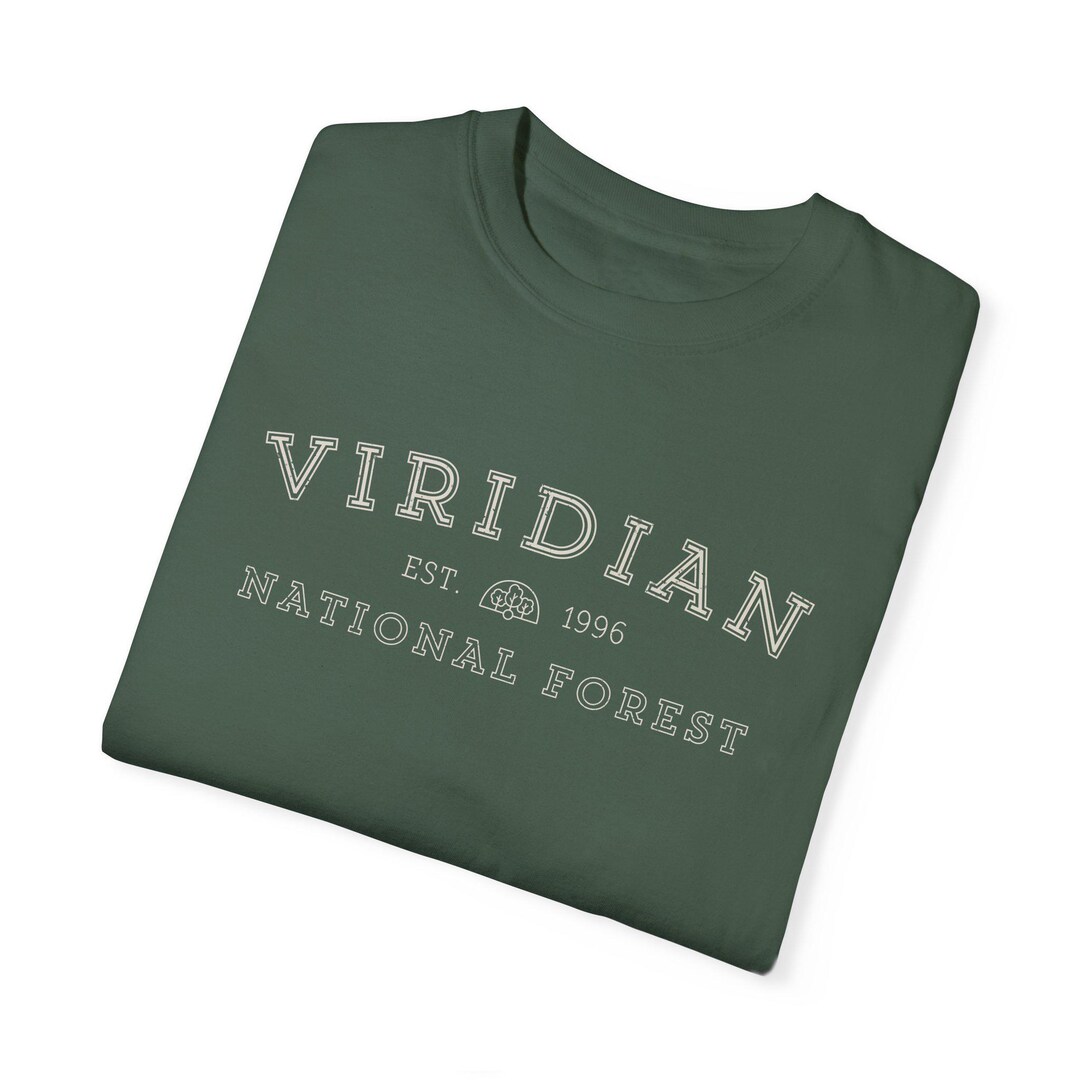 Viridian National Forest Comfort Colors Garment-dyed T-shirt - Etsy