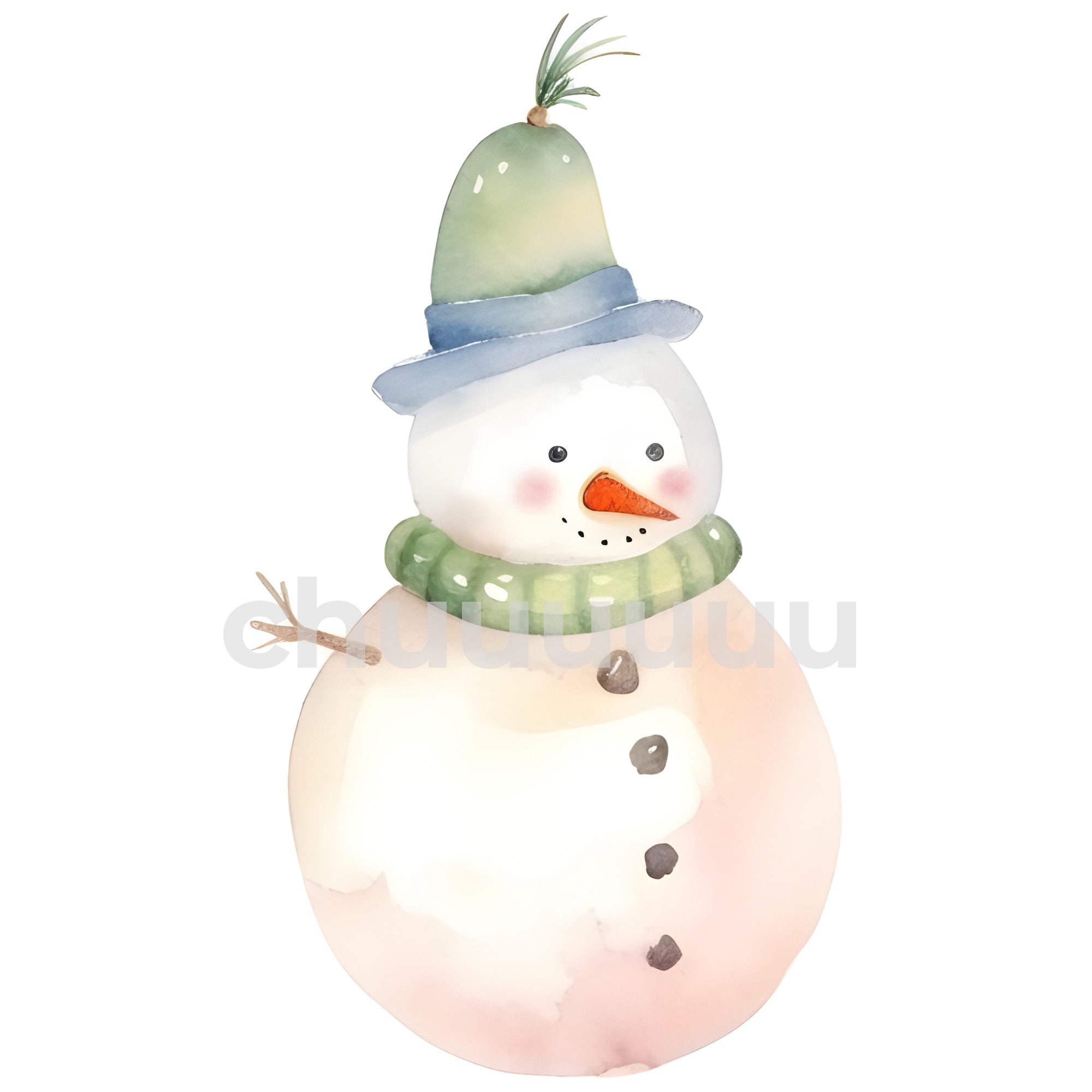 12 Frosty Snowman Clipart for Winter Decorations - Etsy