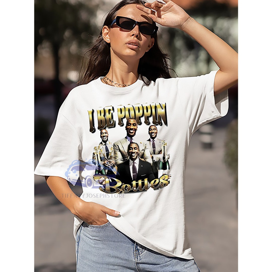 Vintage Shannon Sharpe I Be Poppin Bottles Shirt I Be Poppin Etsy