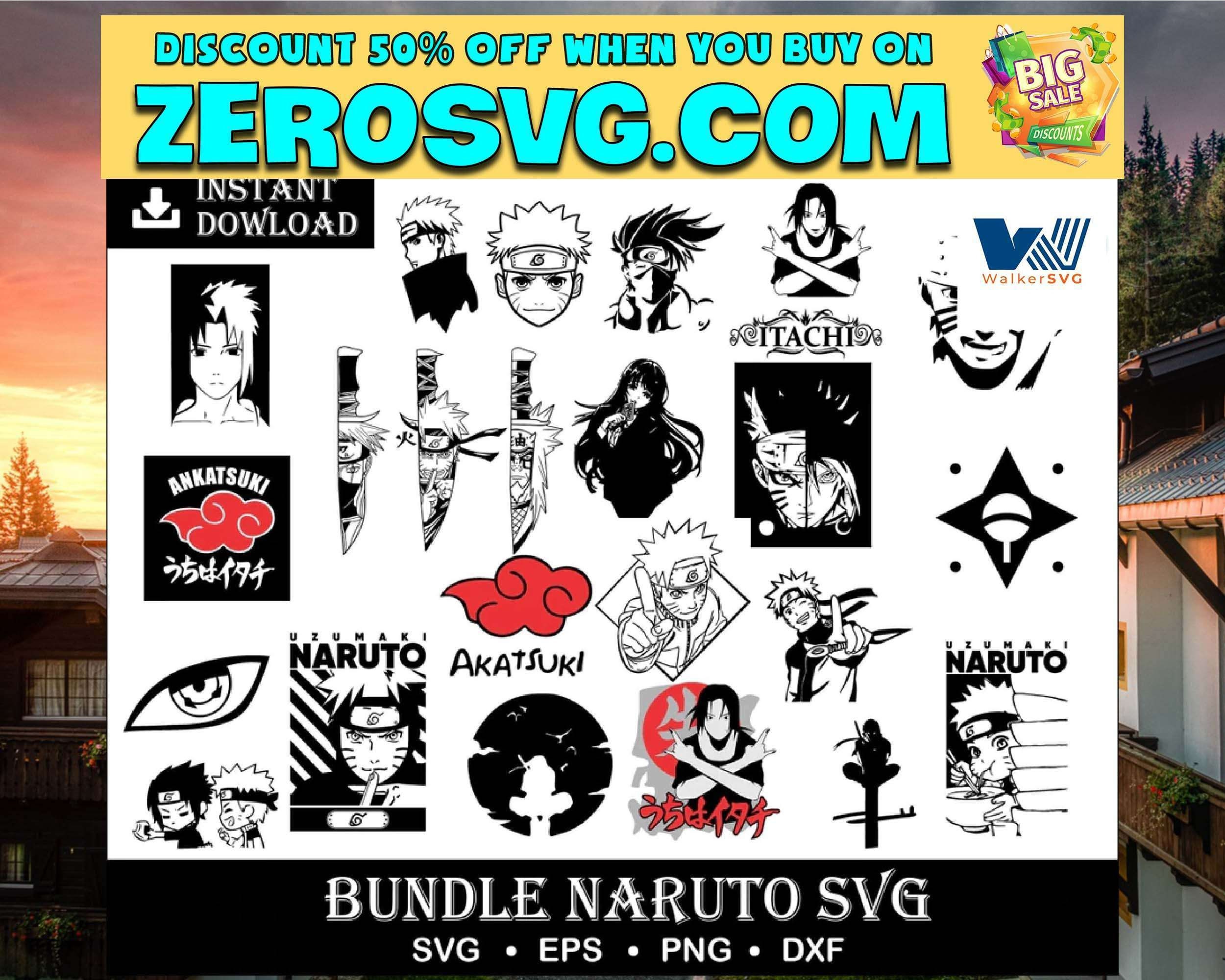 65 File Naruto Png Bundles Naruto Svg EPS PNG DXF for - Etsy