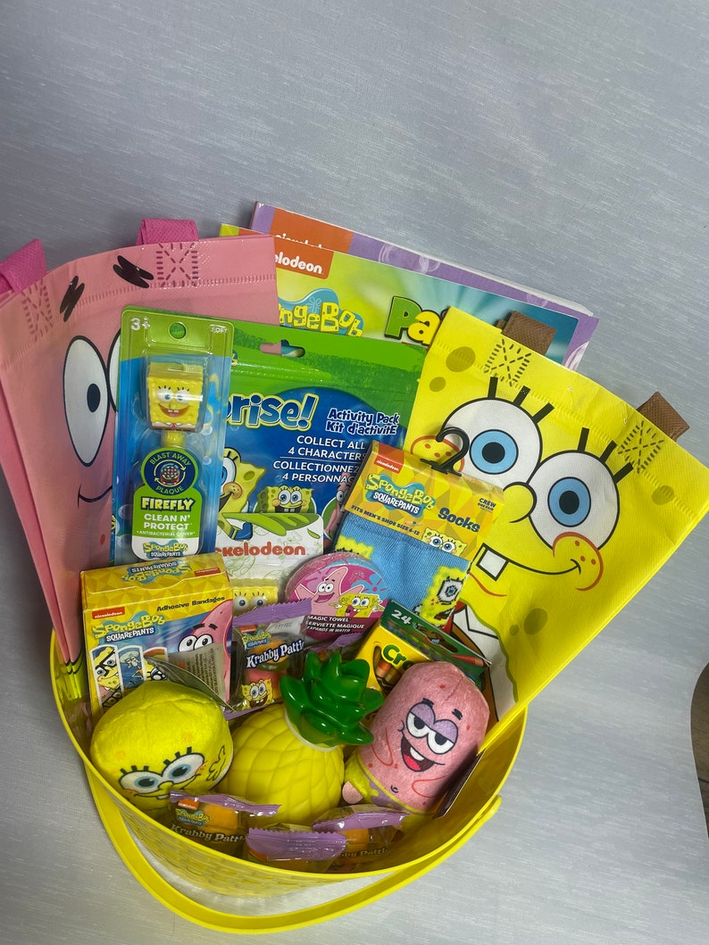 Spongebob Filled Easter Basket - Etsy