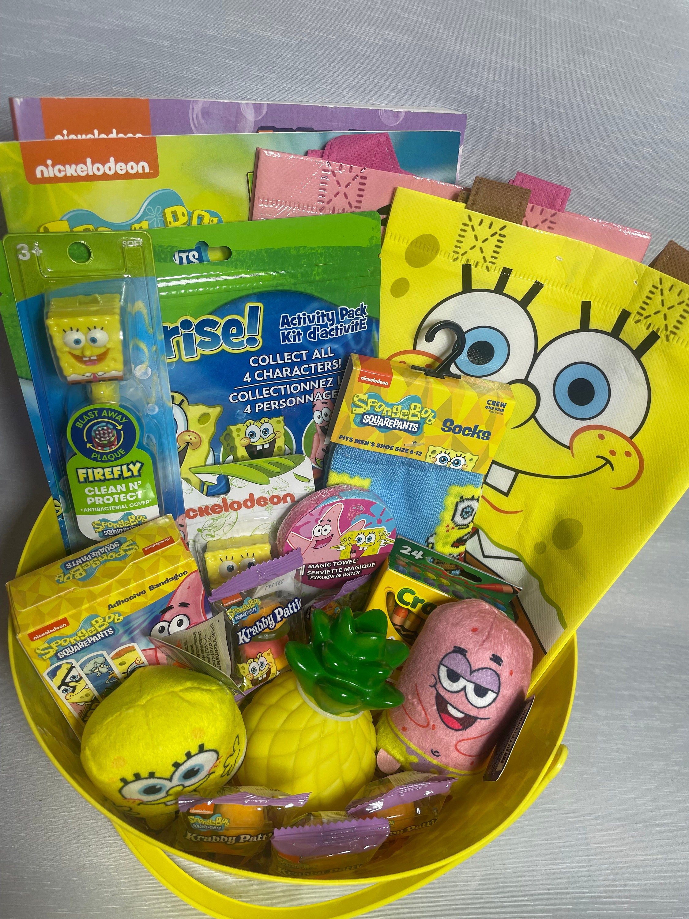 Spongebob Filled Easter Basket - Etsy