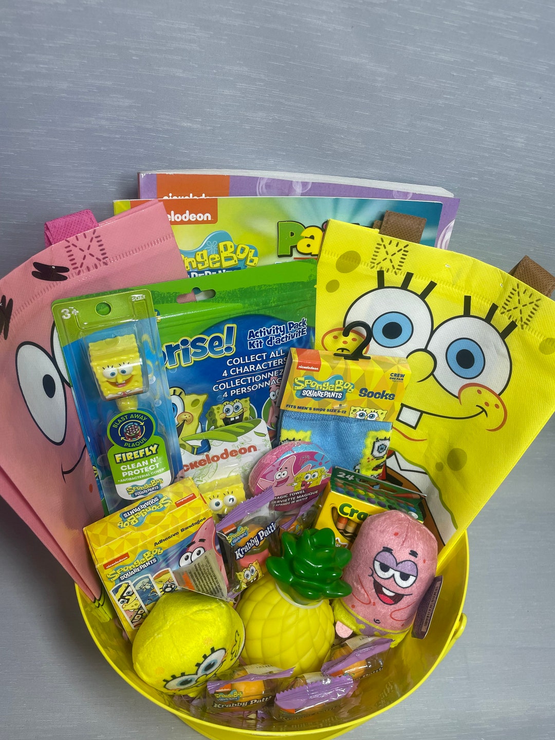 Spongebob Filled Easter Basket - Etsy