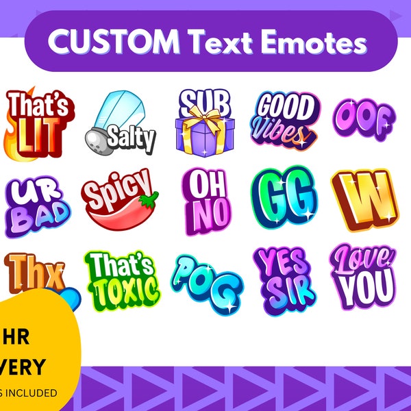 Custom Twitch Emotes - Etsy