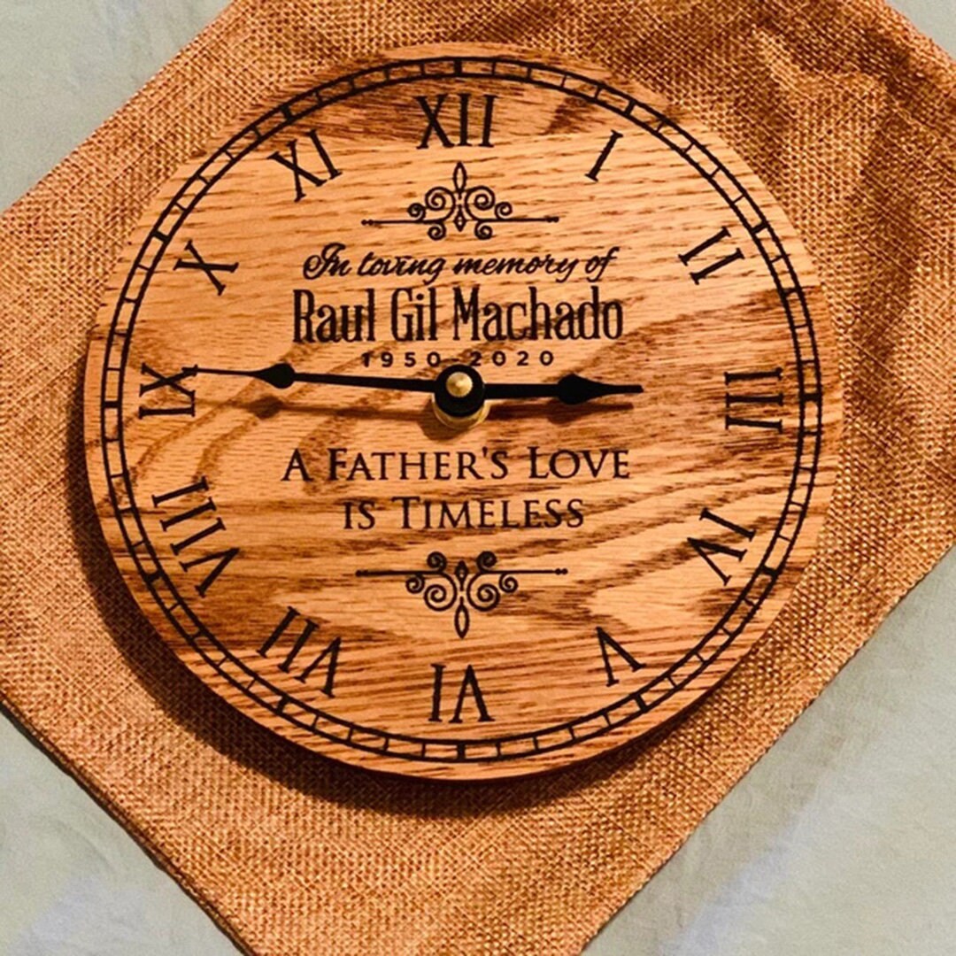 Father Memorial Clocks, Father Memorial Gifts, Lost Dad Memorial Gifts ...