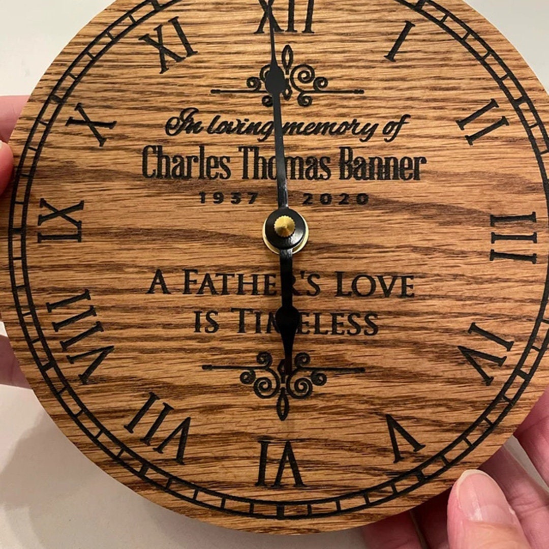 Father Memorial Clocks, Father Memorial Gifts, Lost Dad Memorial Gifts ...