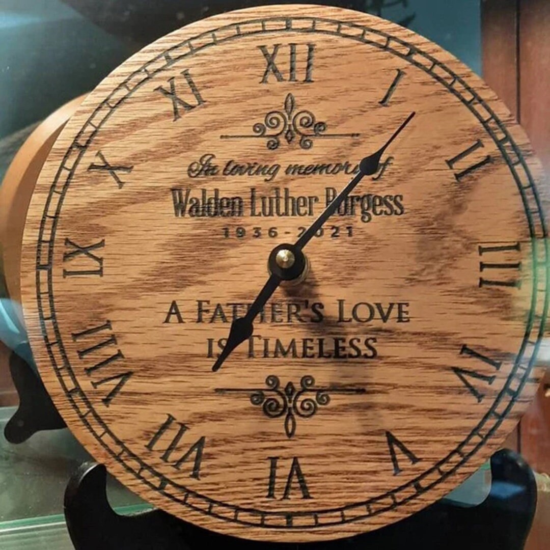 Father Memorial Clocks, Father Memorial Gifts, Lost Dad Memorial Gifts ...