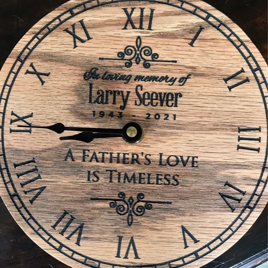 Father Memorial Clocks, Father Memorial Gifts, Lost Dad Memorial Gifts ...