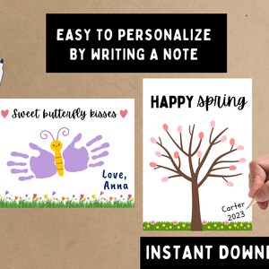 10 Spring Handprint Craft Bundle Printable DIY Spring Craft Activities ...