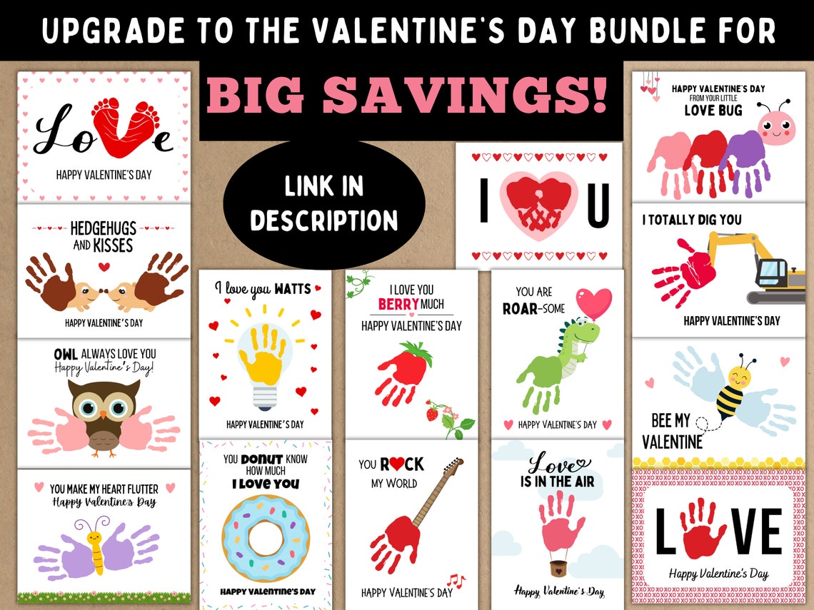 Valentine's Day Hedgehog Handprint Craft Printable DIY Valentine's Day ...