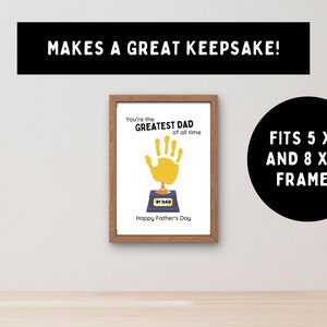 Father's Day Handprint, Footprint and Fingerprint Craft Bundle ...