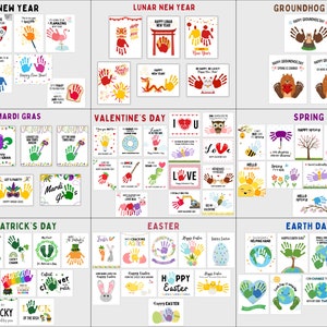 Handprint and Footprint Craft Mega-bundle Printable DIY Craft ...
