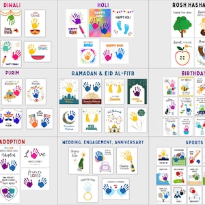 Handprint & Footprint Crafts Mega-bundle - Year-round DIY Art ...