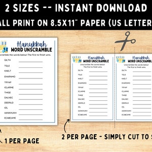 11 Hanukkah Games -- Printable Chanukah Activities for Kids & Adults ...