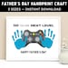 Father's Day Gamer Handprint Craft Printable DIY Handprint Activity Dad ...