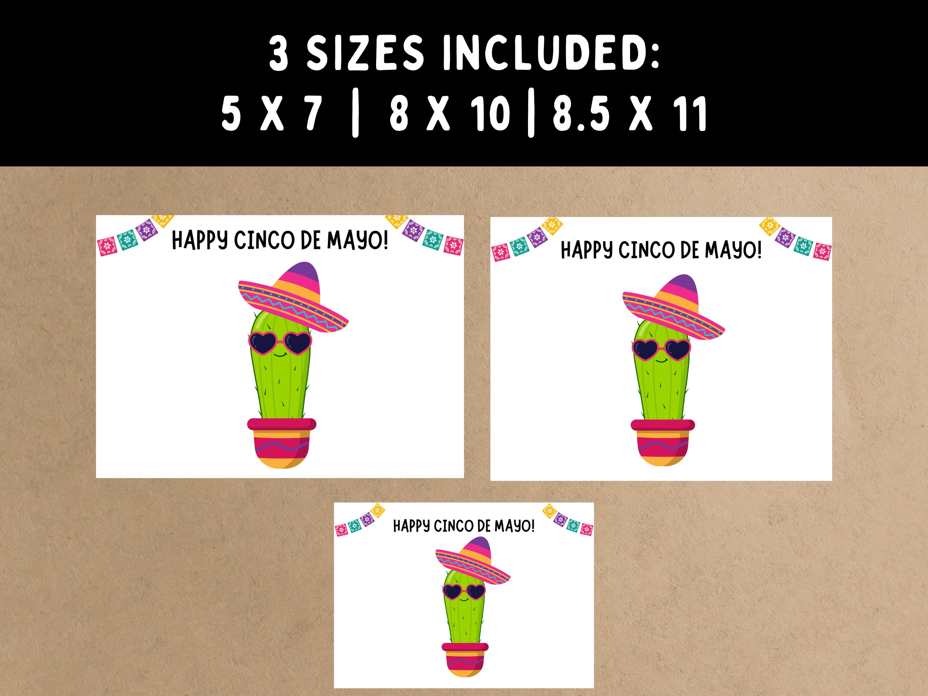Cinco De Mayo Cactus Handprint Craft Printable DIY Art Activity for ...