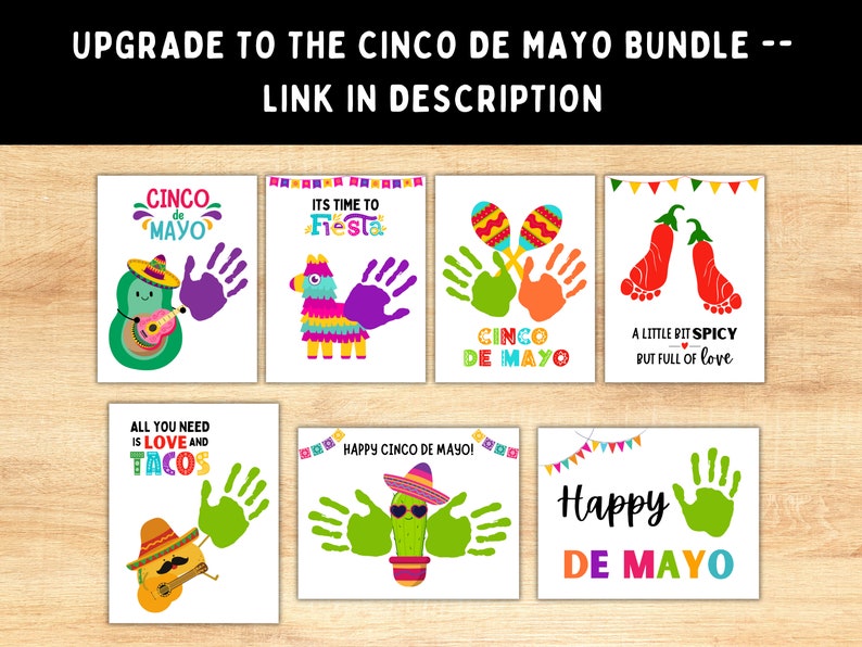 Cinco De Mayo Avocado Handprint Craft Printable DIY Cinco De Mayo ...