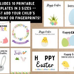 10 Easter Handprint and Footprint Craft Bundle Printable DIY Spring ...