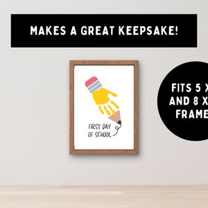 Back-to-school Handprint Craft Bundle -- Printable DIY Class Art ...