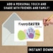 Easter Egg Handprint Craft Printable DIY Easter Handprint Activity ...