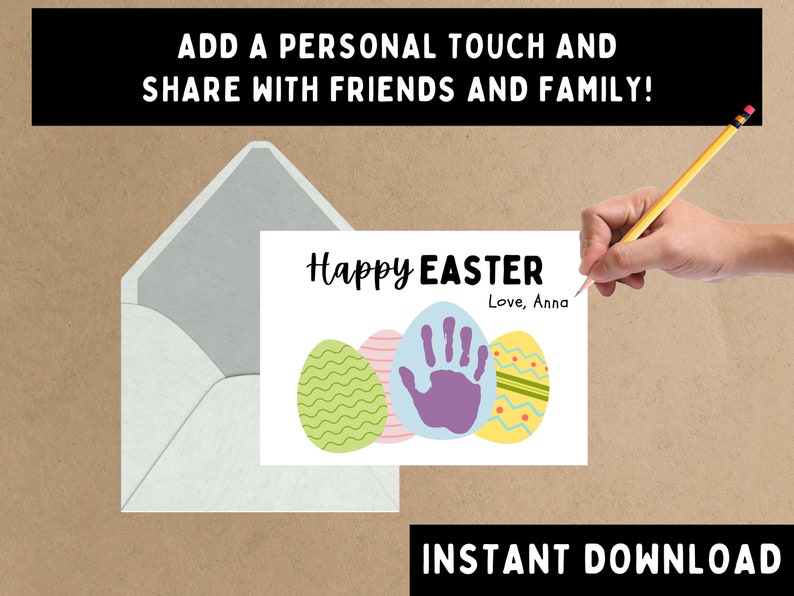 Easter Egg Handprint Craft -- Printable DIY Art Activity for Kids ...