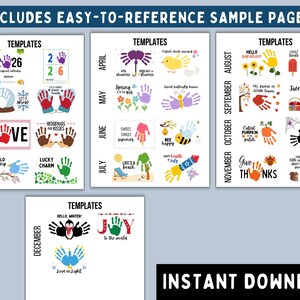 2026 Handprint Calendar - Printable Keepsake Craft for Kids, Toddlers ...