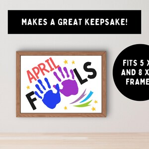 April Fools Day Handprint Craft Bundle - Printable DIY Art Activities ...