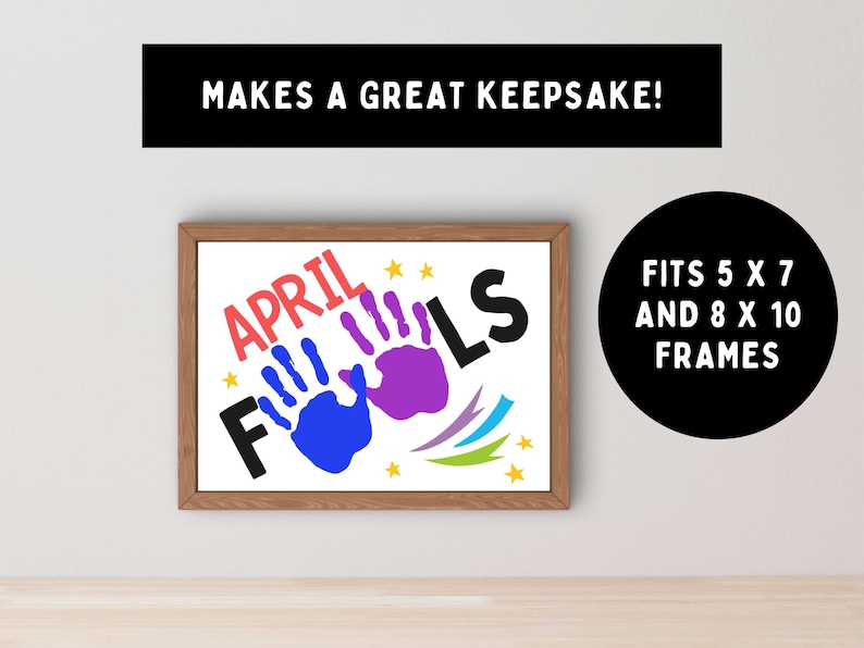 April Fools Day Handprint Craft Bundle - Printable DIY Art Activities ...