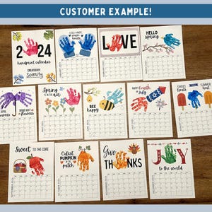 2026 Handprint Calendar - Printable Keepsake Craft for Kids, Toddlers ...