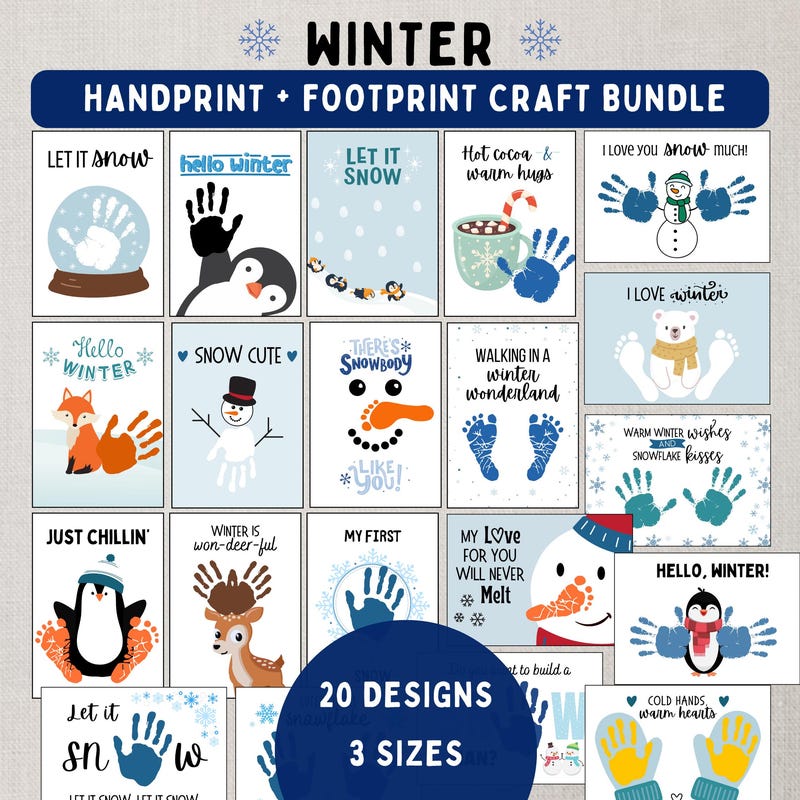 Winter Toddler Art Crafts - Etsy